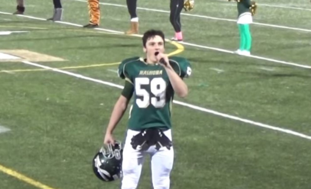 Football Player Silences Entire Crowd With His Performance Of The ...
